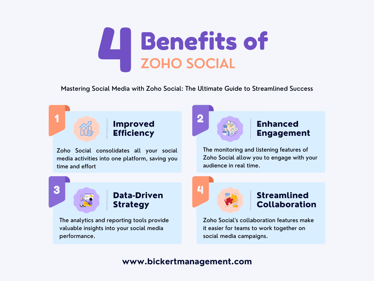 Mastering Social Media Management: The Ultimate Guide to Zoho Social | Bickert Management Inc.